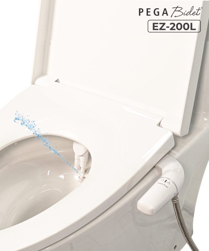 PEGA Bidet® EZ-200L Fresh Water Non-Electric Bidet Toilet Attachment ...